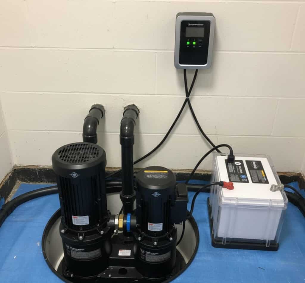 Battery Backup Sump Pump Raleigh | Drainage & WaterproofingDrainage ...